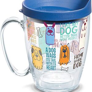 Tervis Dog Sayings Plastic Insulated Tumbler 16oz Mug Clear