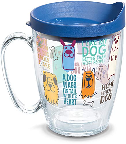 Tervis Dog Sayings Plastic Insulated Tumbler 16oz Mug Clear