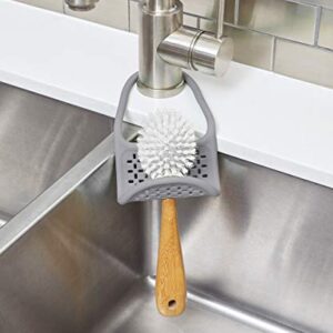 Umbra Sling Kitchen Sink Accessory, Single-Sided Sponge Holder, Charcoal