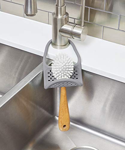 Umbra Sling Kitchen Sink Accessory, Single-Sided Sponge Holder, Charcoal