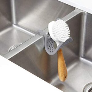 Umbra Sling Kitchen Sink Accessory, Single-Sided Sponge Holder, Charcoal