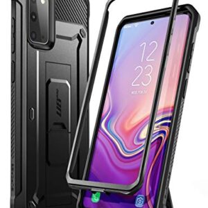 SUPCASE UB Pro Series Designed for Samsung Galaxy S20 / S20 5G Case (2020 Release), Full-Body Dual Layer Rugged Holster & Kickstand Case Without Built-in Screen Protector(Black)