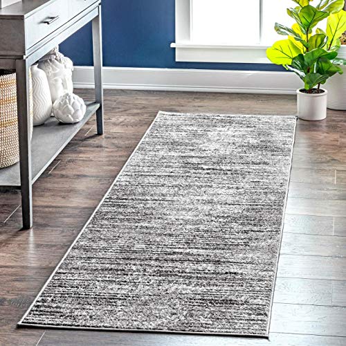 nuLOOM Elsa Faded Area Rug, 5' Round, Grey