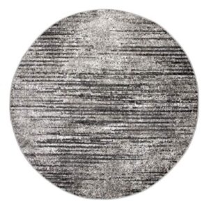 nuLOOM Elsa Faded Area Rug, 5' Round, Grey