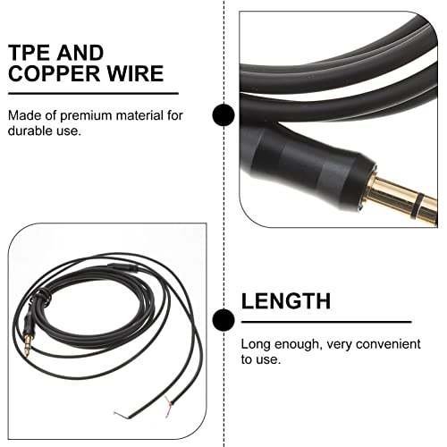 UKCOCO 1.5M Earphone Repair Cable LC-OFC Anoxic Copper Audio Wire Extension Cords DIY Headset Headphone Maintenance Wire with 30 Cores