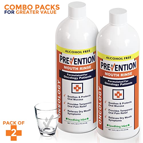 Prevention Oncology Mouth Rinse | Alcohol Free - Specially Formulated for Patients Undergoing Oncology Treatment, Value 2-Pack