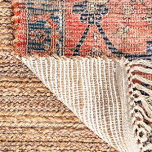 nuLOOM Sonja Flatweave Jute Area Rug, 9' x 12', Multi