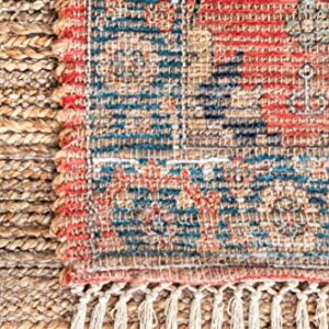 nuLOOM Sonja Flatweave Jute Area Rug, 9' x 12', Multi