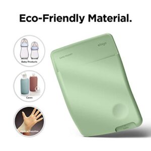 elago Phone Card Holder - Secure Phone Wallet, Ultra Slim Card Holder for Back of Phone, 3M Adhesive ID Card for iPhone, Galaxy and Most Smartphones [Pastel Green]