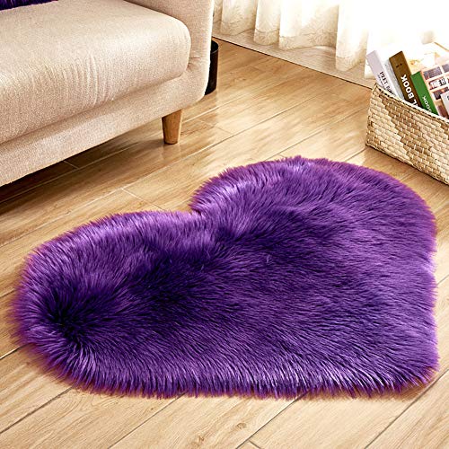 litymitzromq Ultra Soft Indoor Modern Area Rugs, Plush Heart Shape Non-Slip Living Room Mat Carpet Cushion Area Rug Home Decor for Children Bedroom Home Decor Nursery Rugs(Dark Grey)