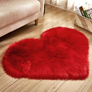 litymitzromq Ultra Soft Indoor Modern Area Rugs, Plush Heart Shape Non-Slip Living Room Mat Carpet Cushion Area Rug Home Decor for Children Bedroom Home Decor Nursery Rugs(Dark Grey)