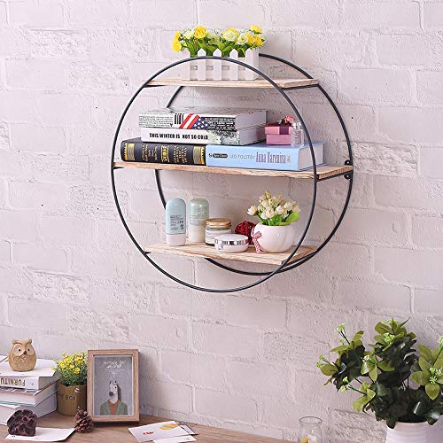 PENGKE 3 Tier Wall Floating Ledge Shelves for Home Decor,Wall Decoration Storage Shelf and Wall Mount Booke Display Rack for Bedroom and Living Room