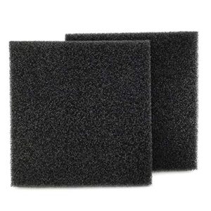 hipanda filter foam sponges, bio sponge filter media pad, cut-to-size foam for aquarium fish tank (9" x 9" x 1" (2cs))