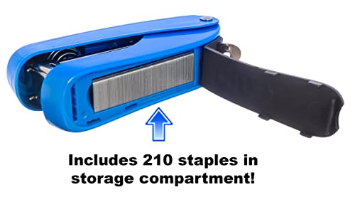 Aria-Plus Half-Strip Mini Stapler (Blue)