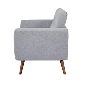 GIA Furniture Home Series Mid-Century Modern Loveseat, Love Seat, Light Gray