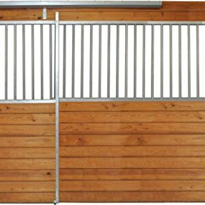 Country Manufacturing 12 ft Galvanized Horse Stall Front Kit with Feed Opening