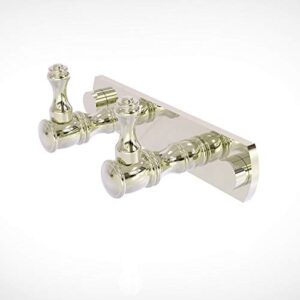 allied brass cl-20-2 carolina collection 2 position multi decorative hook, polished nickel