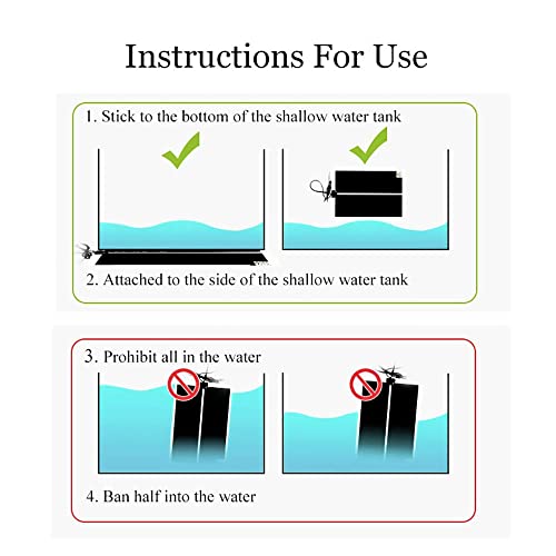 2 Pack 20W Reptile Heating Pad Tank Warmer with Temperature Control, Power Adjustment Under Tank Terrarium Heater Heat Mat for Reptiles Turtle, Tortoise, Snakes, Lizard