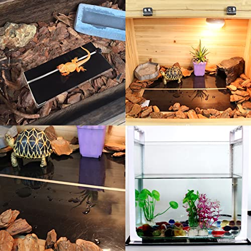 2 Pack 20W Reptile Heating Pad Tank Warmer with Temperature Control, Power Adjustment Under Tank Terrarium Heater Heat Mat for Reptiles Turtle, Tortoise, Snakes, Lizard