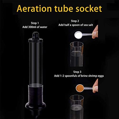 S_HomeStore Brine Shrimp Eggs Incubator Hatchery Artemia Eggs Hatchery Kit Fish Tank Hatch Tool for Aquarium Brine Shrimp Eggs