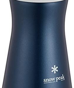 Snow Peak's Tsuzumi Bottle 350, TW-350NV, Stainless Steel, Vacuum-Sealed, Double-Walled, Made in Japan, Lifetime Product Guarantee, Lightweight for Camping & Everyday Use, One Size