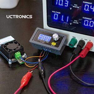 UCTRONICS DC 9V 12V 24V 4A Variable Power Supply 5-30V to 0.6-30V Adjustable Buck Boost Converter, Portable Bench Constant Voltage Current Stabilized Regulator Module