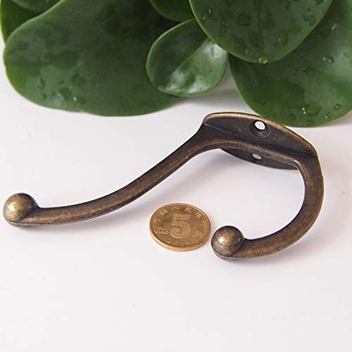 shlutesoy Vintage Bronze Home Furniture Wardrobe Wall Mount Hook Clothes Towels Hanger Bronze