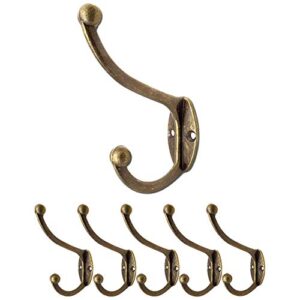 shlutesoy Vintage Bronze Home Furniture Wardrobe Wall Mount Hook Clothes Towels Hanger Bronze