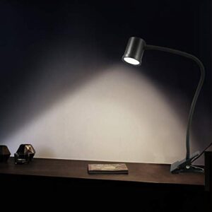 Clip on Light Reading Light, 3 Color Modes LED Desk Lamp, 10-Level Brightness Clamp Light, High≥90+CRI Eye Protect Clip on Reading Lamp, 360° Flexible Gooseneck Book Light for Desk Bedside Headboard