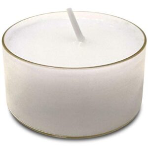 Hyoola Tea Light Candles - 16 Pack - White Jumbo Unscented Tealight Candles - Long Burning - 10 Hours