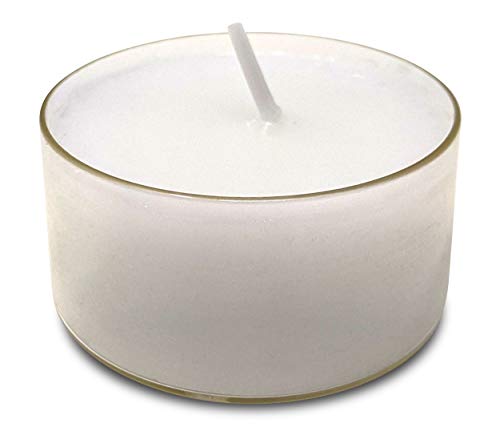 Hyoola Tea Light Candles - 16 Pack - White Jumbo Unscented Tealight Candles - Long Burning - 10 Hours