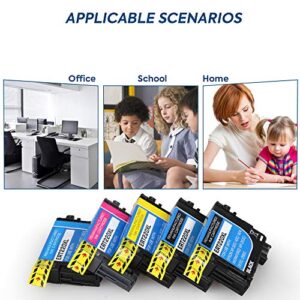 ALLWORK Remanufactured Ink Cartridge Replacement for Epson 220 220XL T220XL Use with Workforce WF-2760 WF-2750 WF-2630 WF-2650 WF-2660 XP-320 XP-424 XP-420 5 Packs (2KCMY)