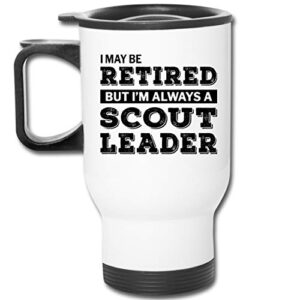 retired scout leader travel mug funny retirement gifts for men women farewell 14oz mug