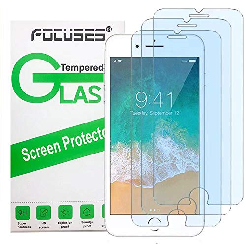 Focuses Screen Protector for iPhone 8,7,6S,6(4.7") iPhone 8 Blue Light Screen Protector Compatible iPhone 8/7/6S/6 (3 Pack)