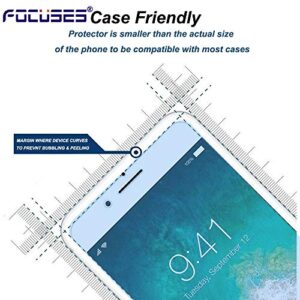 Focuses Screen Protector for iPhone 8,7,6S,6(4.7") iPhone 8 Blue Light Screen Protector Compatible iPhone 8/7/6S/6 (3 Pack)