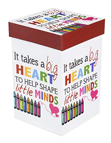 Cypress Home It Takes A Big Heart To Help Shape Little Minds 17 OZ DoubleWall Insulated Travel Mug Teacher Appreciation Gift 3.5 x 5.25 x 7 inches