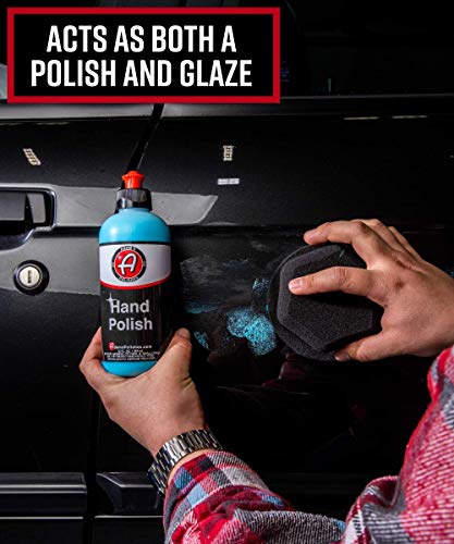 Adam’s Hand Polish Paint Revive | Ultimate Top Coat Polish & Glaze Infused with Polymer Protection Wax Sealant | Correct, Finish, & Protect New Mirror Like Finish All-in-One Formula (12oz)