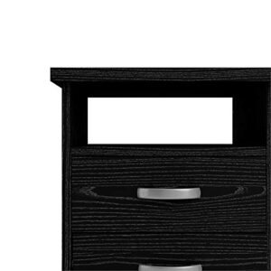 Tvilum Desk with 5 Drawers, Black Woodgrain