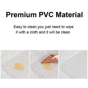 PVC Protective Mat for Floor Chair Transparent Home Office Carpet Desk Chair Protector with Lip for Standard Low and Medium Pile Carpets(48" x 36" x 0.08")