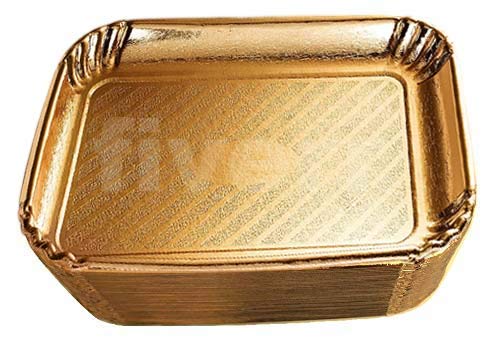 gold cookie tray Gold Cake Trays gold rectangle dessert trays gold disposable serving trays for parties and gold trays for dessert table (Pack of 12 )