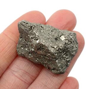 Raw Pyrite, Mineral Specimen - Approx. 1" - Geologist Selected & Hand Processed - Great for Science Classrooms - Eisco Labs