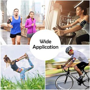 Cell Phone Running Armband with Airpods Zipper Pocket Armband Case Running Holder For iPhone 14/14 Pro Max/13/13 Pro/12 Pro Max/12 Pro /11 Pro Max,Galaxy S20 S10,Sweatproof Arm Band with Card/Key Bag