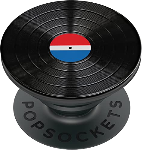 PopSockets Phone Grip with Expanding Kickstand, Backspin PopSocket, Spinning PopSockets - Vinyl Record