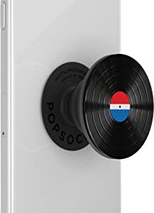 PopSockets Phone Grip with Expanding Kickstand, Backspin PopSocket, Spinning PopSockets - Vinyl Record