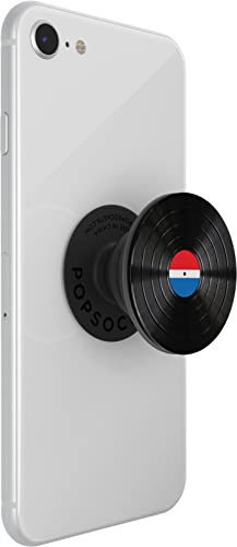 PopSockets Phone Grip with Expanding Kickstand, Backspin PopSocket, Spinning PopSockets - Vinyl Record