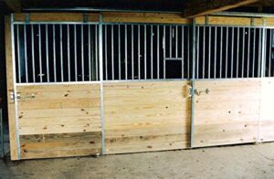 country manufacturing 10 ft galvanized horse stall front kit with feed opening