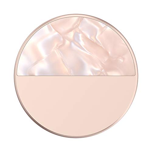 PopSockets PopGrip - Expanding Stand and Grip with a Swappable Top for Smartphones and Tablets - Glam Inlay Acetate Aquamarine Rose Gold