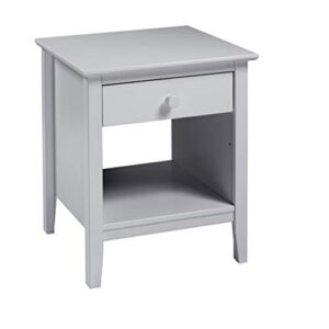 simplicity nightstand, dove gray