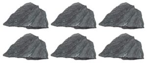 6pk raw slate, metamorphic rock specimens - approx. 1" - geologist selected & hand processed - great for science classrooms - class pack - eisco labs