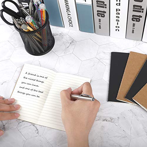 EOOUT 32pcs Mini Notebooks Bulk 3.5 x 5.5 Pocket Notebooks, Travel Notepad, Lined Pocket Notebook for Diary 48 Pages Black and Brown Journal for Gifts, Students School Supplies